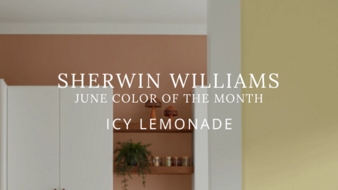 June Paint Color of the Month | Sherwin-Williams Icy Lemonade ...